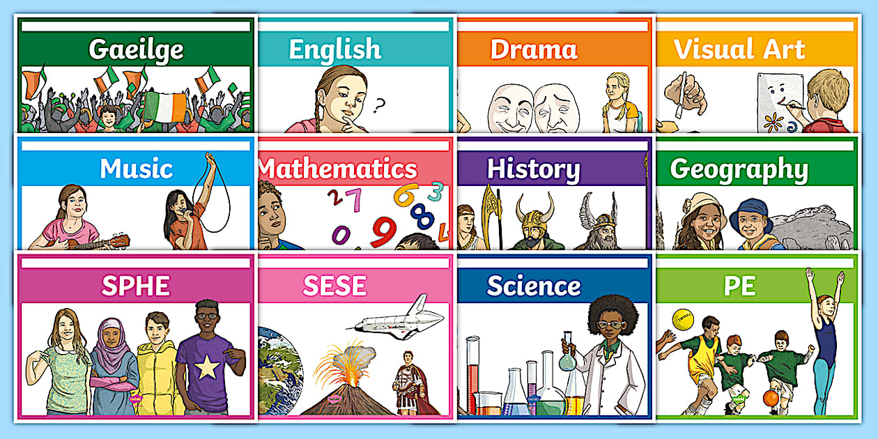 ROI School Subject Display Pack (Hecho por educadores)