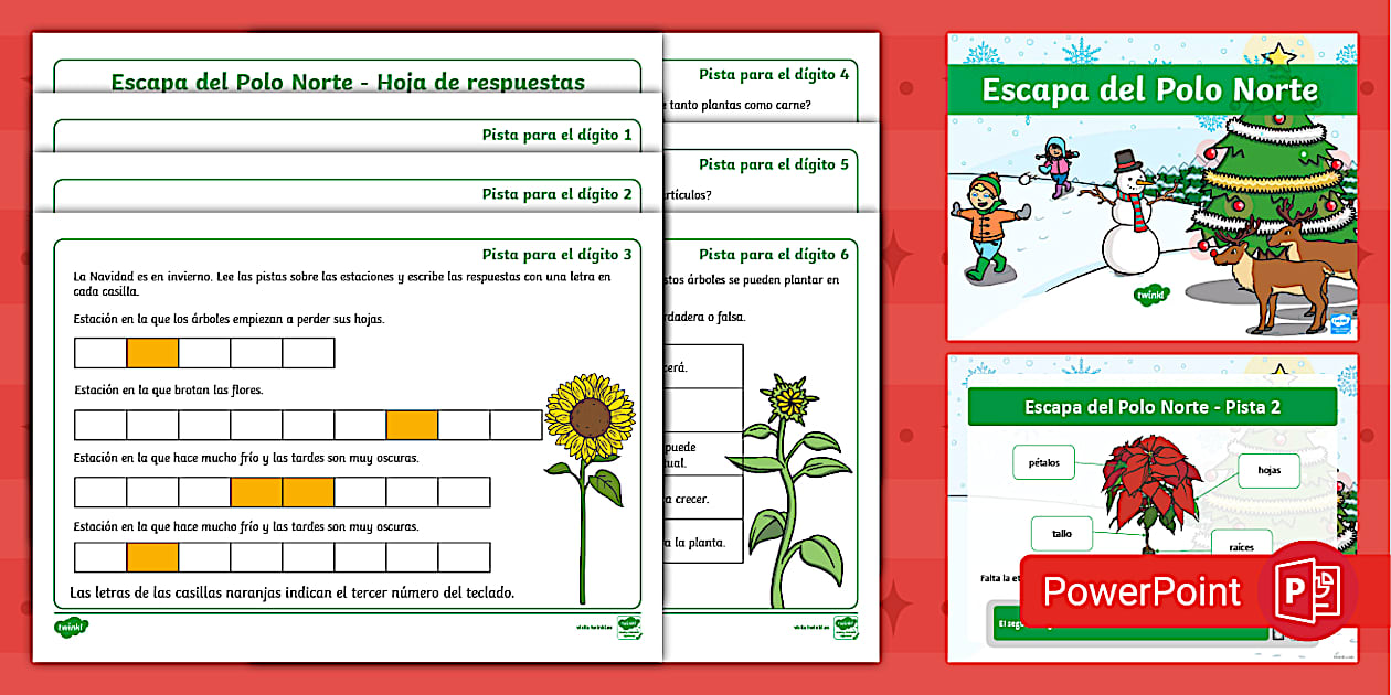 Escape Room: Escapa del Polo Norte - Ciencias - Twinkl