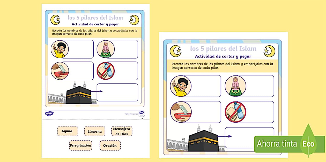 Guía de trabajo: fundamentos del Islam - Twinkl Colombia