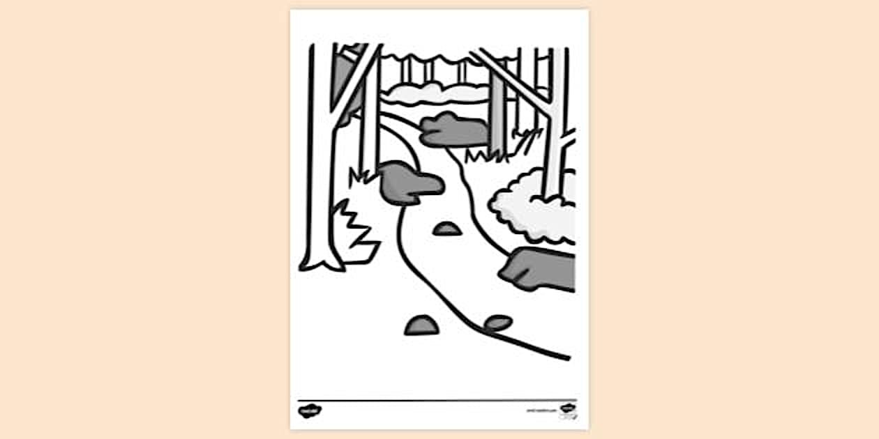 Stream Colouring Sheet | Colouring Sheets (teacher made)