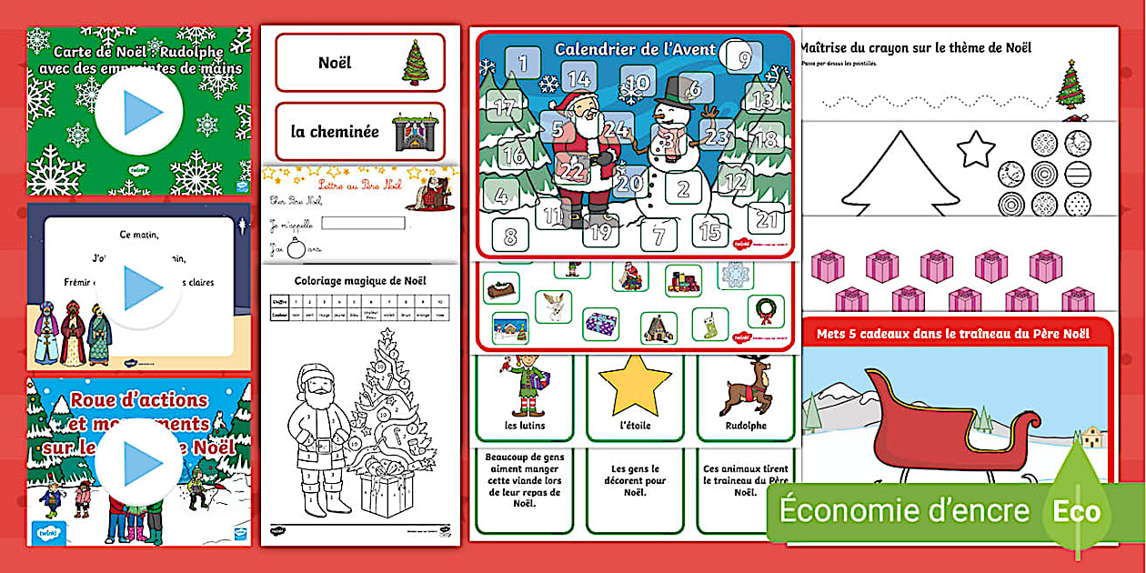 Noël maternelle - PACK (l'enseignant a fait) - Twinkl