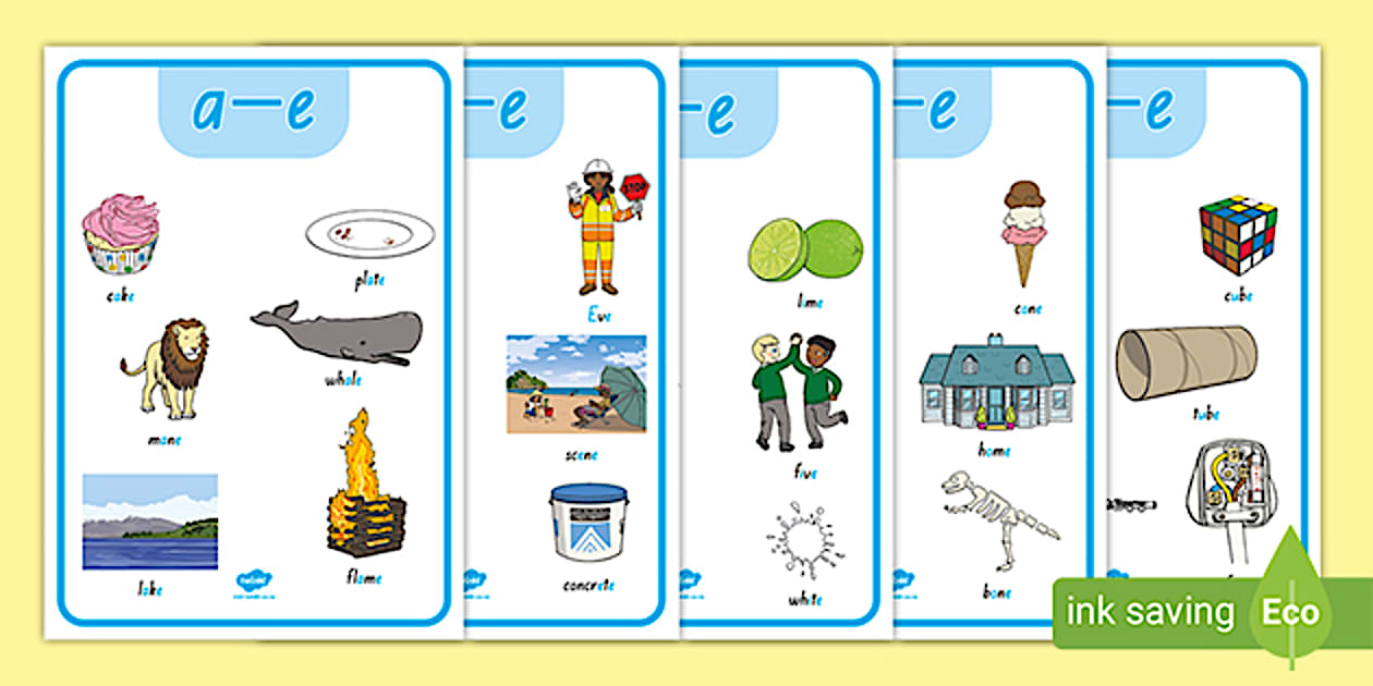 Silent E Phonics Anchor Charts (teacher made) - Twinkl