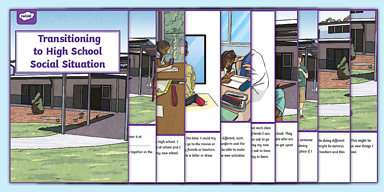 Transitioning to High School Social Situation - Twinkl