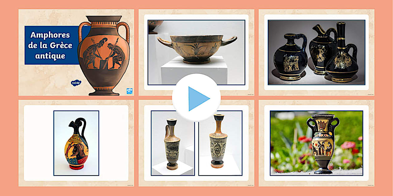 Amphores de la Grèce antique - PPT (teacher made) - Twinkl