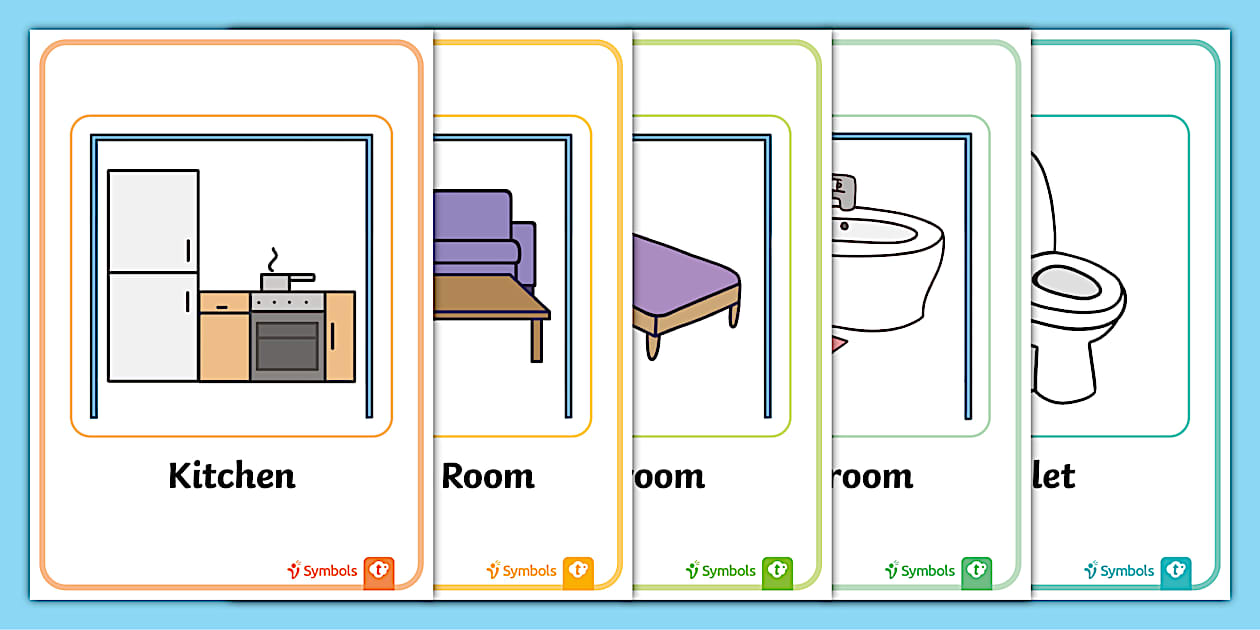 Twinkl Symbols: At Home Area Posters (Teacher-Made) - Twinkl