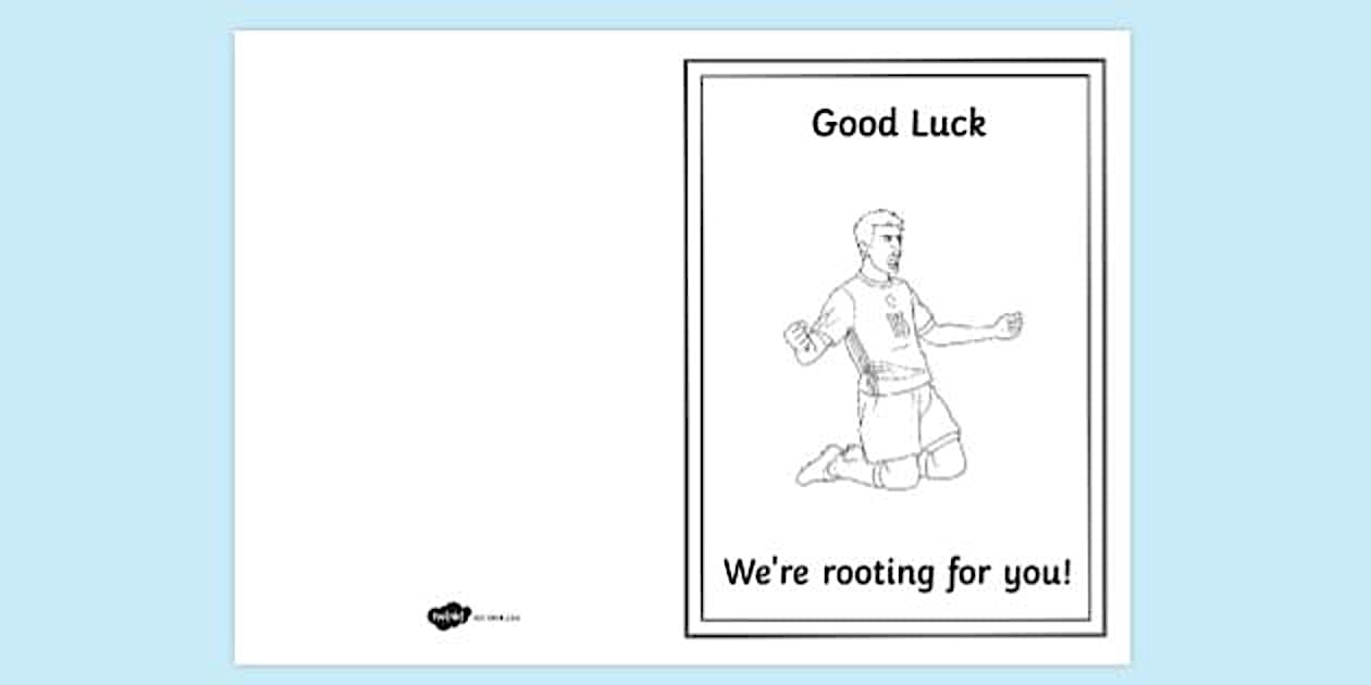 Football Goal Card Colouring Activity | Printable Resources