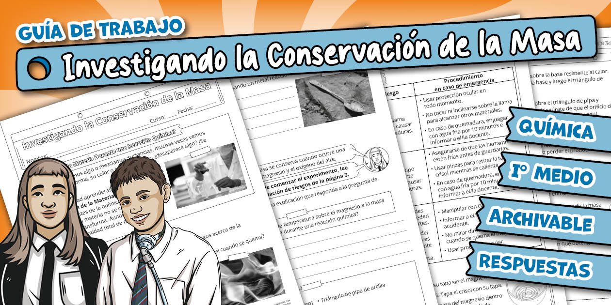 Guía de Trabajo | Conservación de la Masa | Química |I°Medio