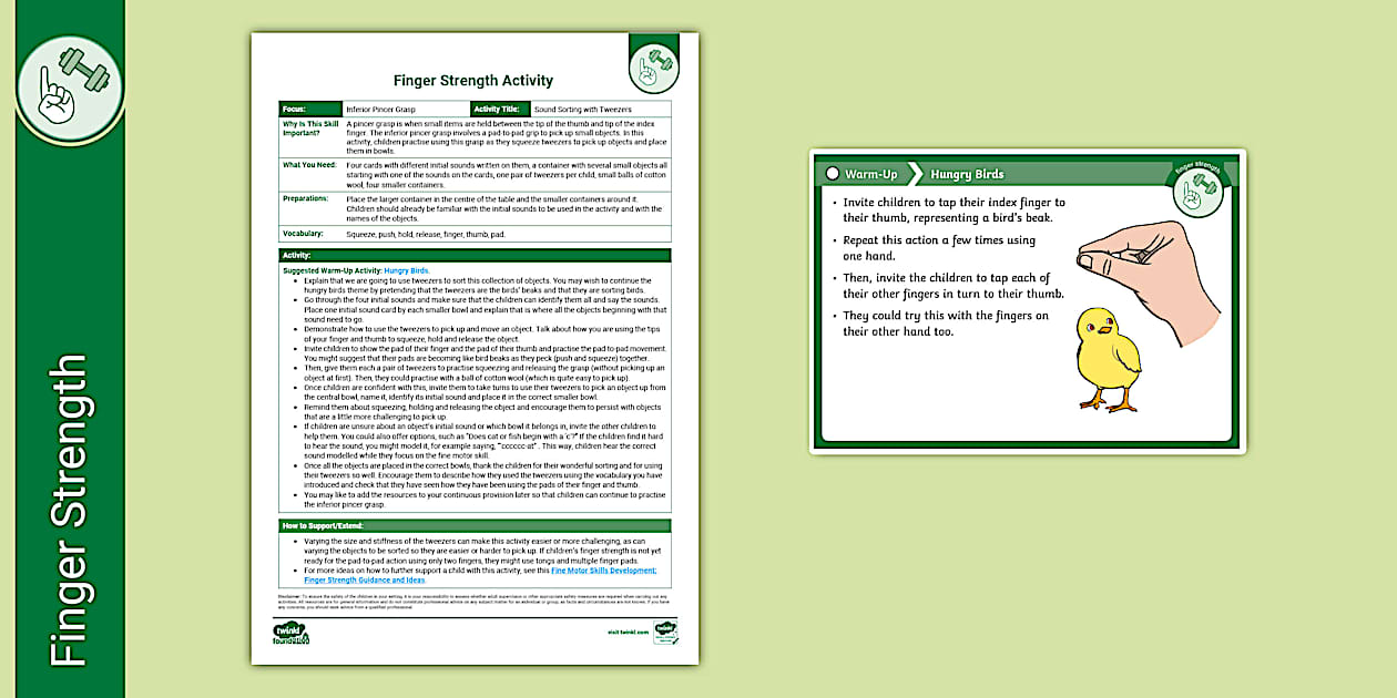 Fine Motor Finger Strength Adult-Led Sorting with Tweezers