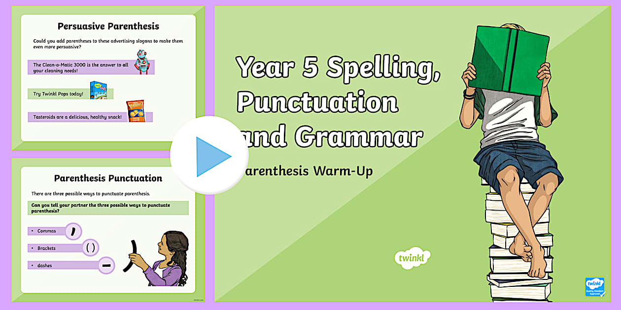 KS2 Parenthesis PPT l Punctuation rules - Twinkl