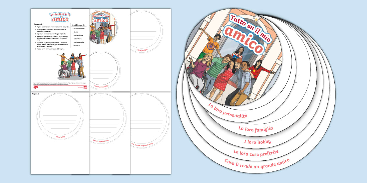 Il mio amico Libretto - Twinkl Italiano (professor feito)