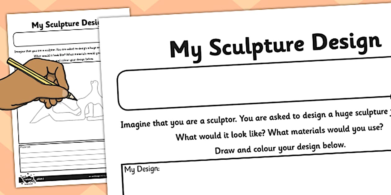 Worksheet / Worksheet My Sculpture Design (teacher made)