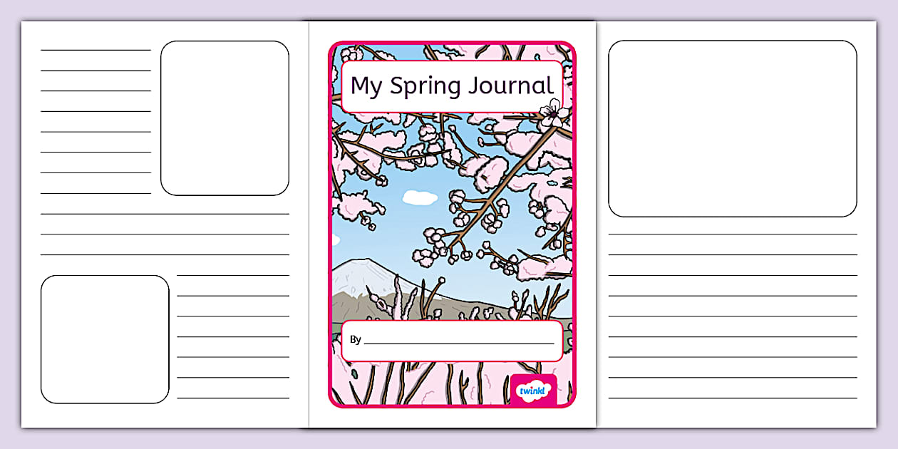 Spring Journal Writing Frame (Teacher-Made) - Twinkl