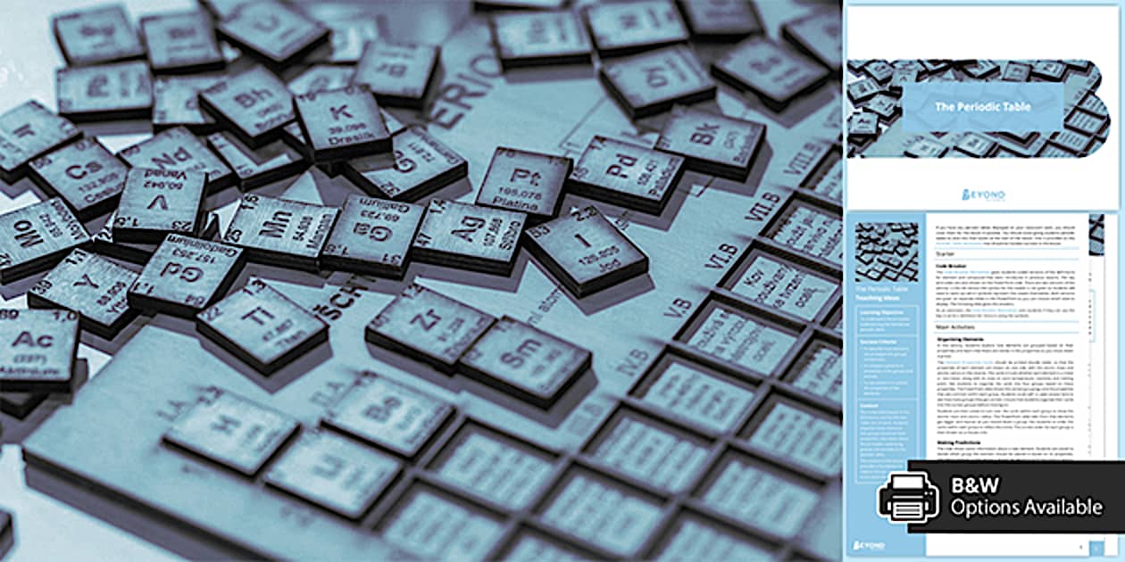 The Periodic Table | KS3 Lesson Plan | Beyond - Twinkl