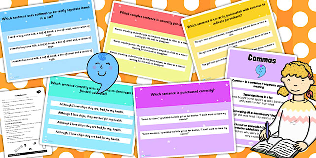 Commas Resource Pack (teacher made) - Twinkl