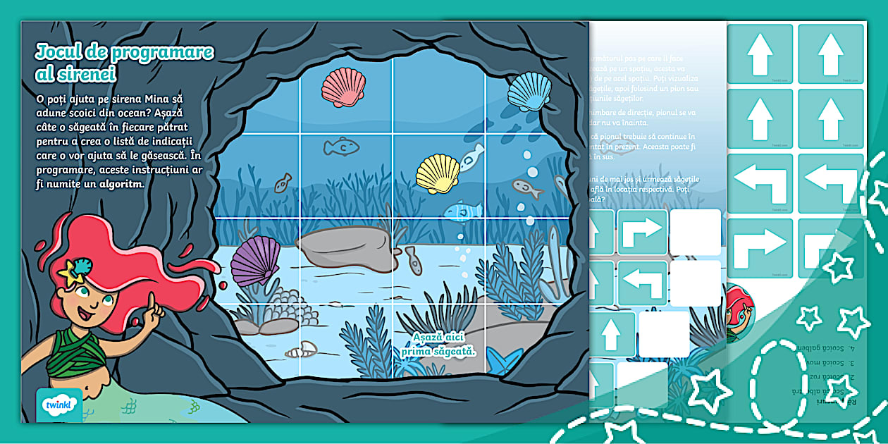 Sirenă – Joc de programare offline pentru copii - Twinkl