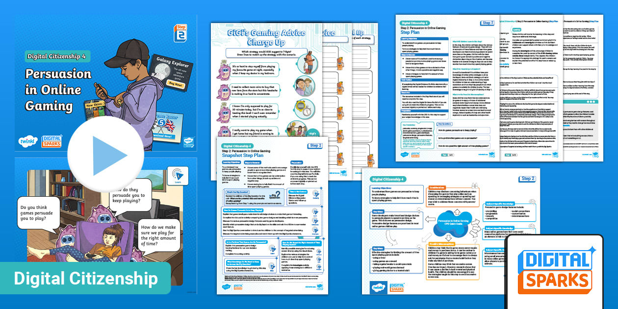 Digital Sparks: Digital Citizenship 4: Step 2 (teacher made)