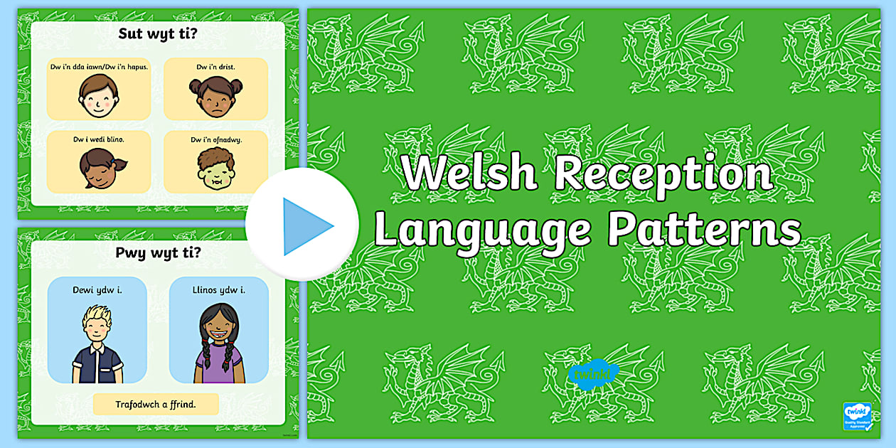 Welsh Language Pattern for Reception PowerPoint | Twinkl