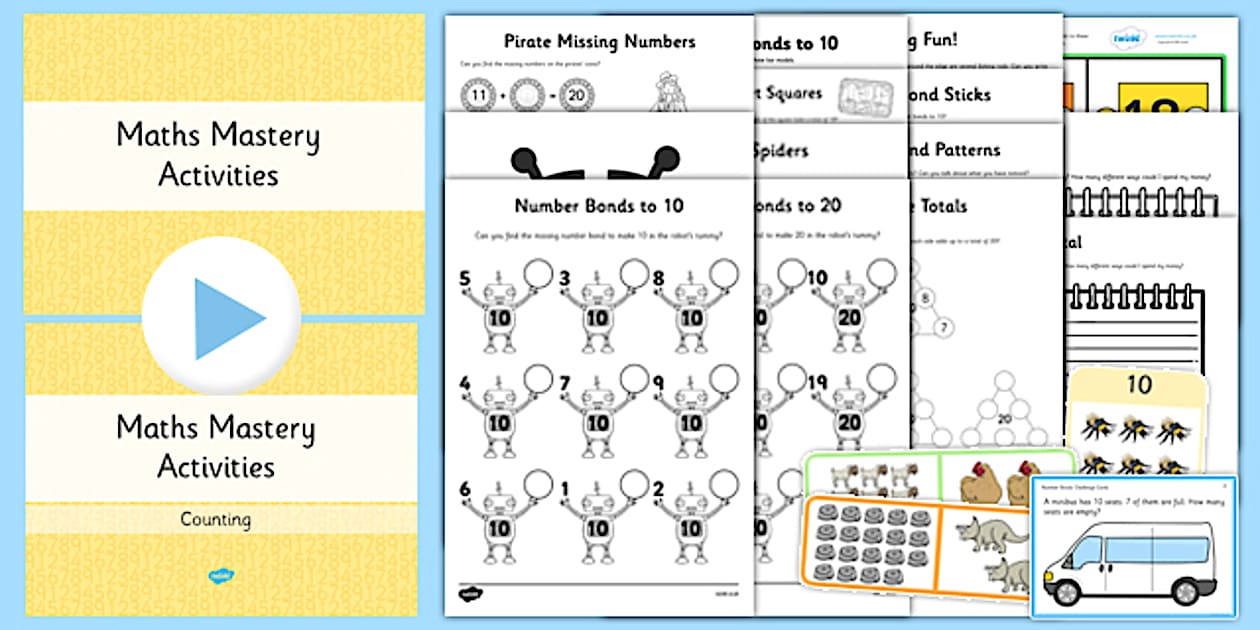 Year 1 Maths Mastery Number Bonds Lesson Teaching Pack