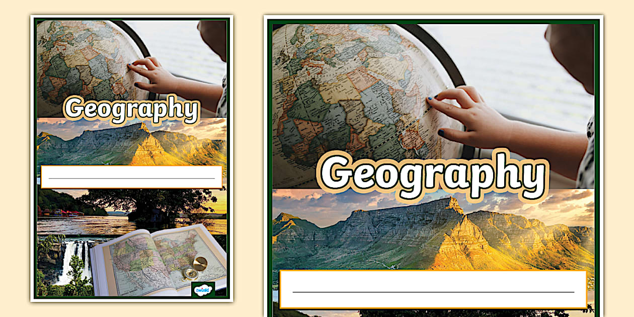 Geography Photo Book Cover (teacher made) - Twinkl