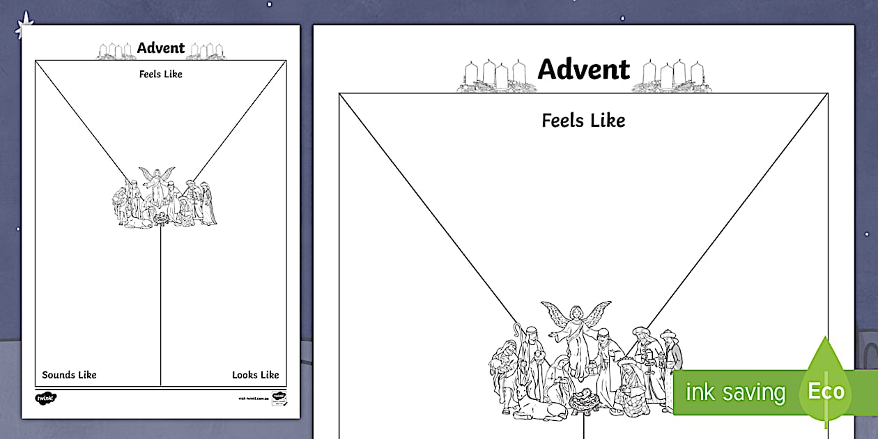 Advent Y Chart Worksheet - Twinkl