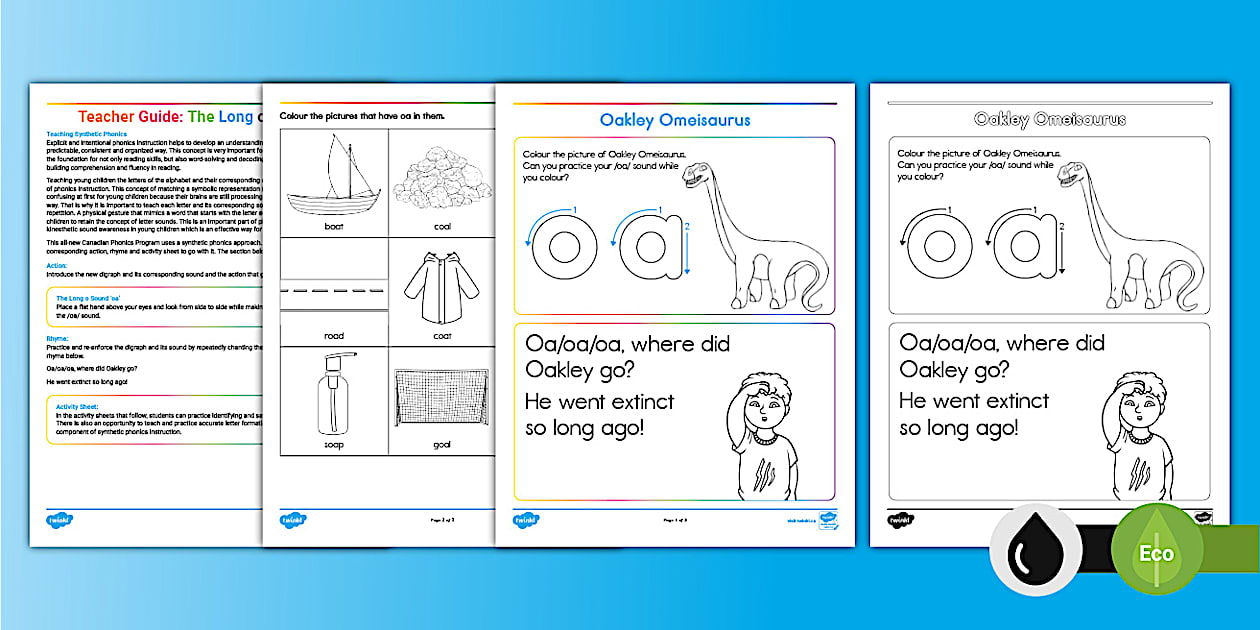 Long O | Phonics Canada: The Long o Sound 'oa' | Twinkl