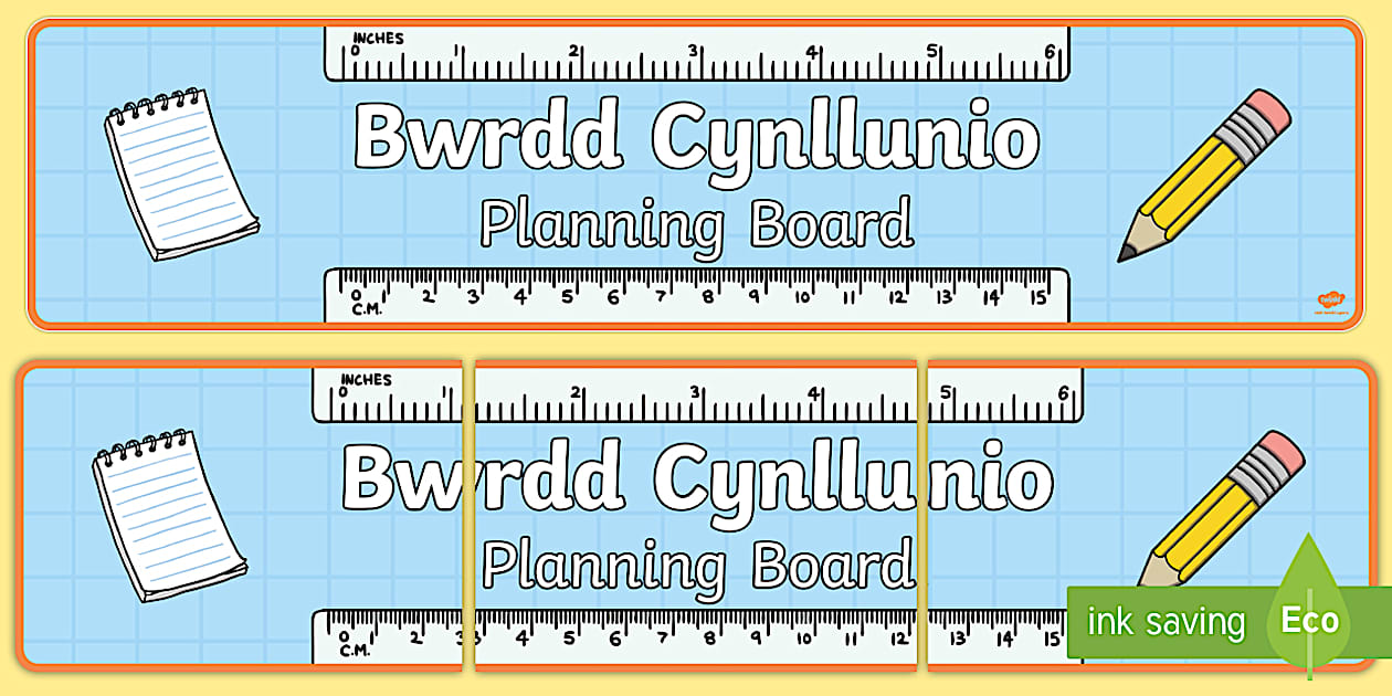 Planning Display Banner - English/Welsh - CfW (teacher made)