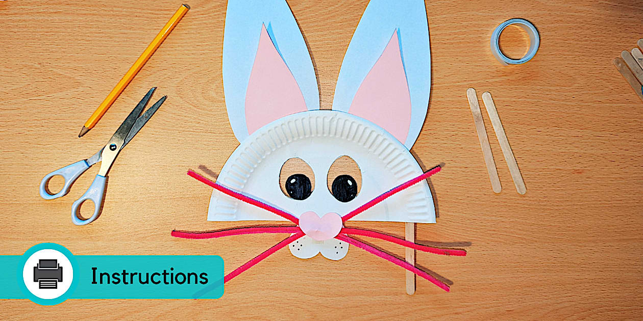 Bunny Whiskers | Easter Mask Craft (professor feito)