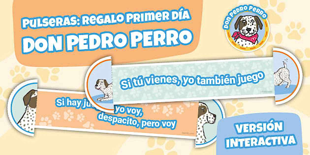Pulseras Regalo Primer Día - Don Pedro Perro | BTS 2026