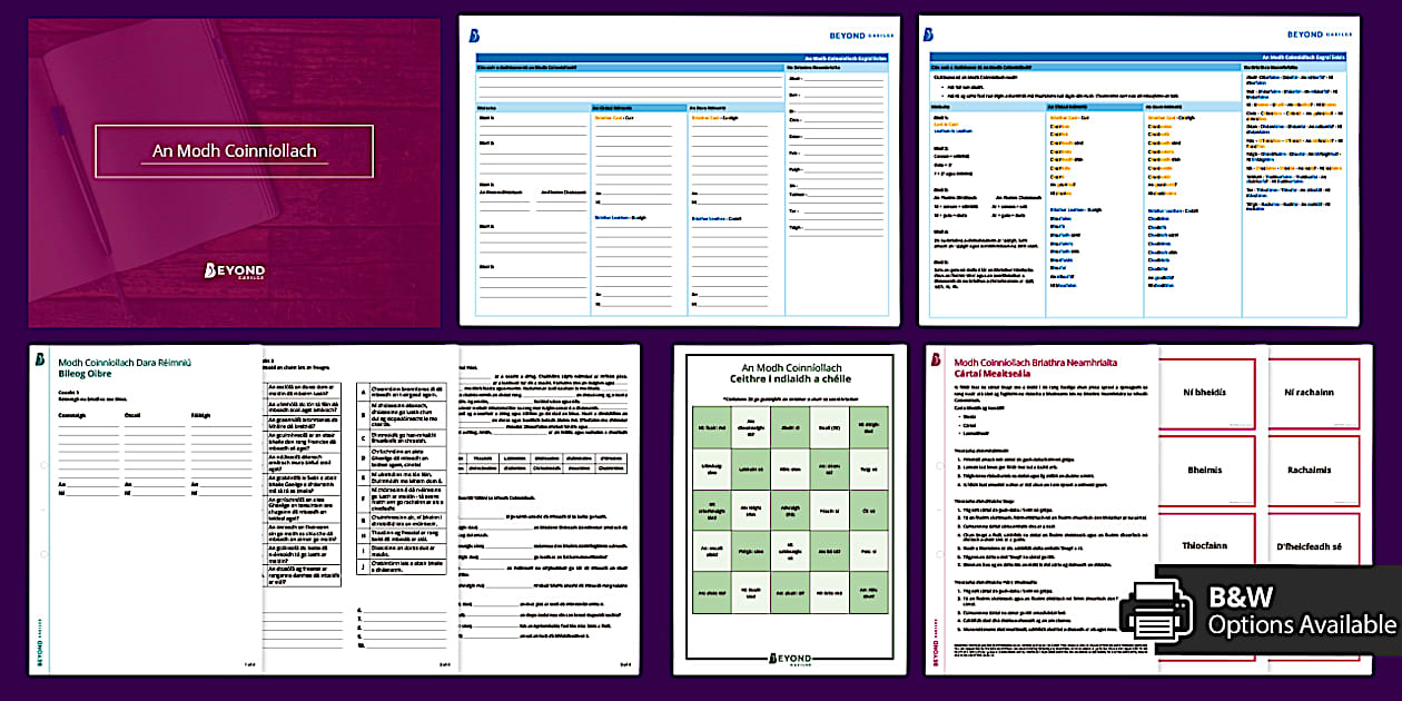 An Modh Coinníollach Pacáiste Múinteoireachta - Twinkl