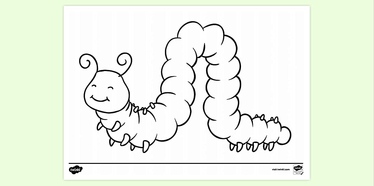 Caterpillar Colouring Page | Colouring Sheets - Twinkl