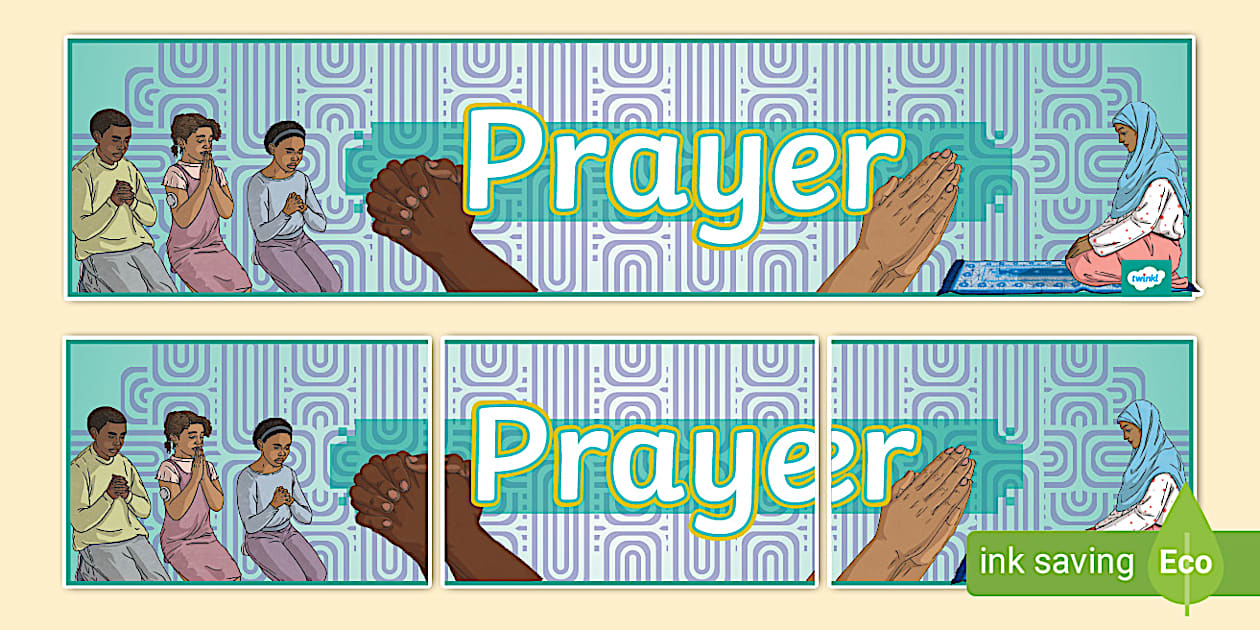 Prayer Display Banner (teacher made) - Twinkl
