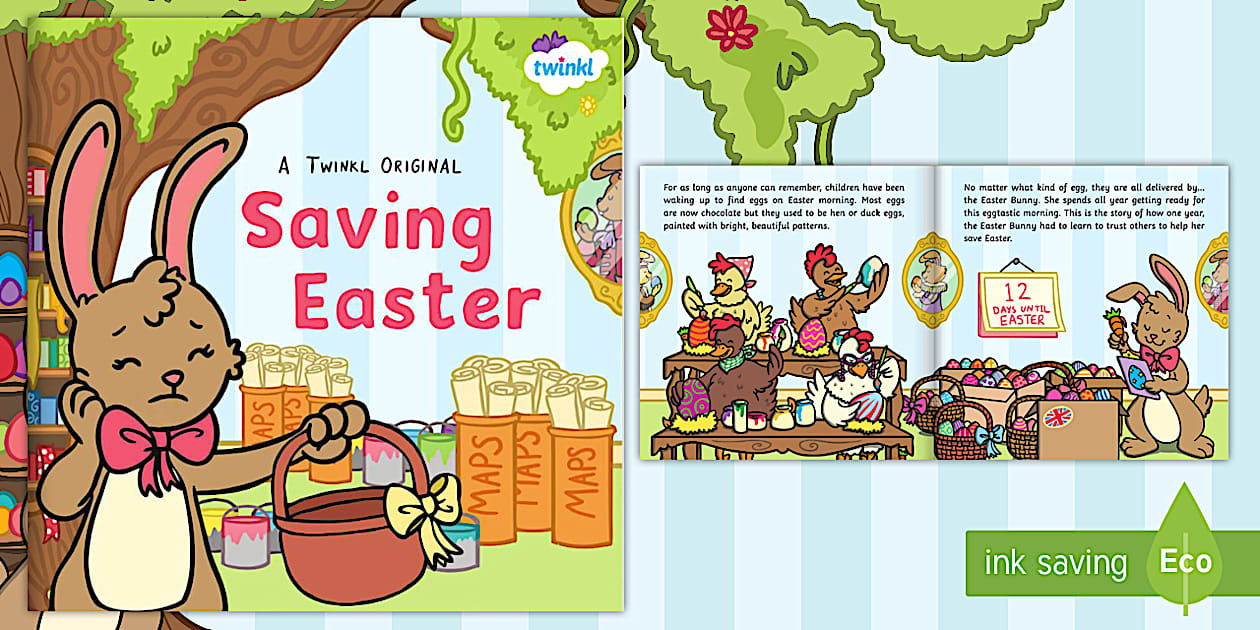 Saving Easter Story eBook | Easter Bunny Book (teacher made)