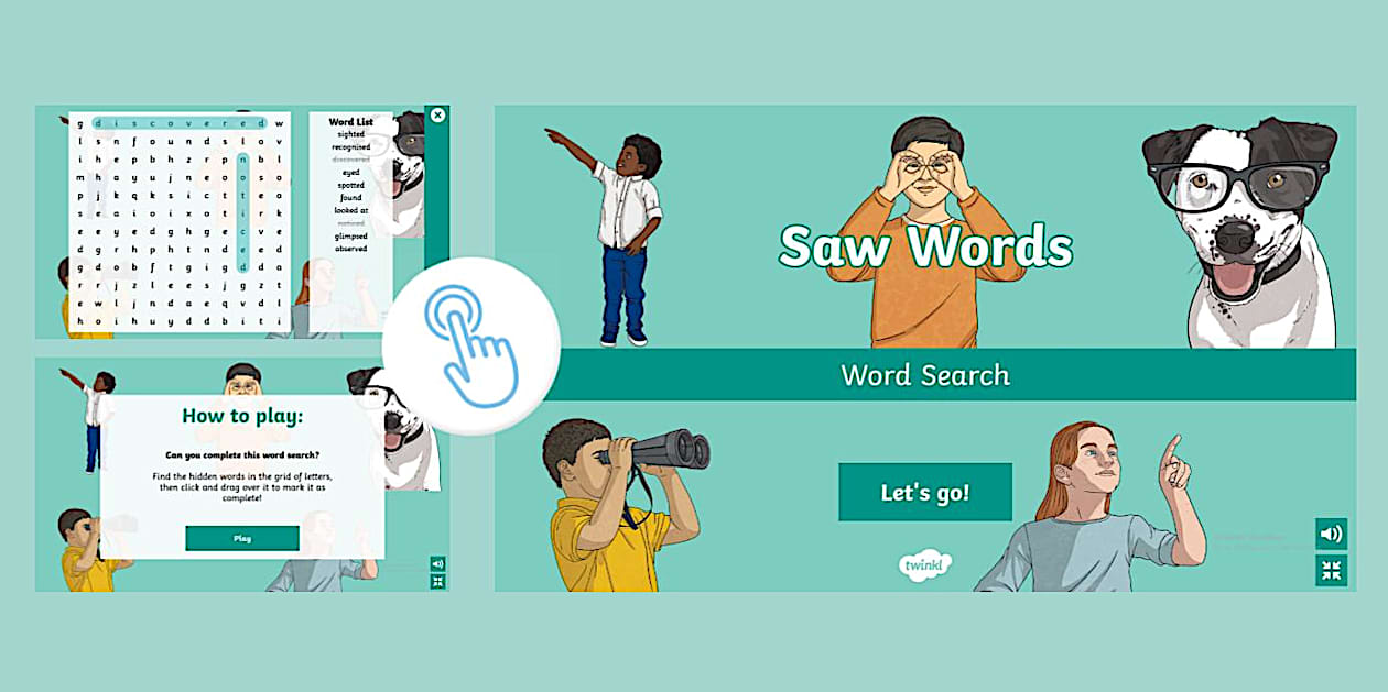 Saw Words Word Search (teacher made) - Twinkl