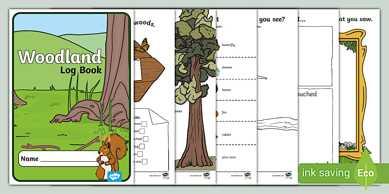 Woodland Log Activity Book (teacher made) - Twinkl