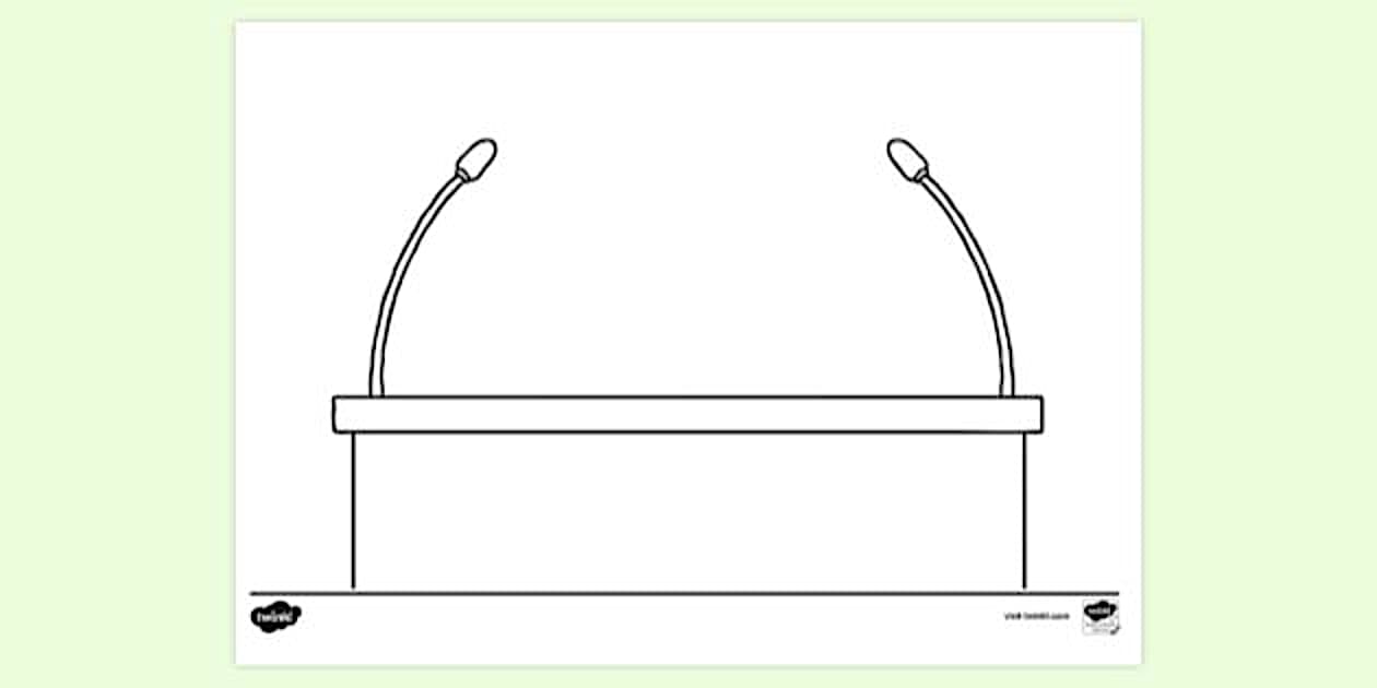 Podium Top Colouring Sheet