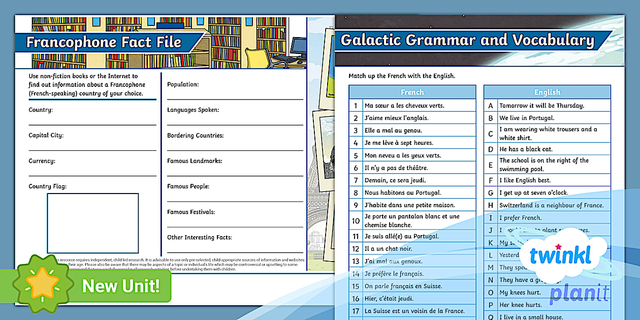 👉 PlanIt Year 6 French Homework: More to Explore - Twinkl