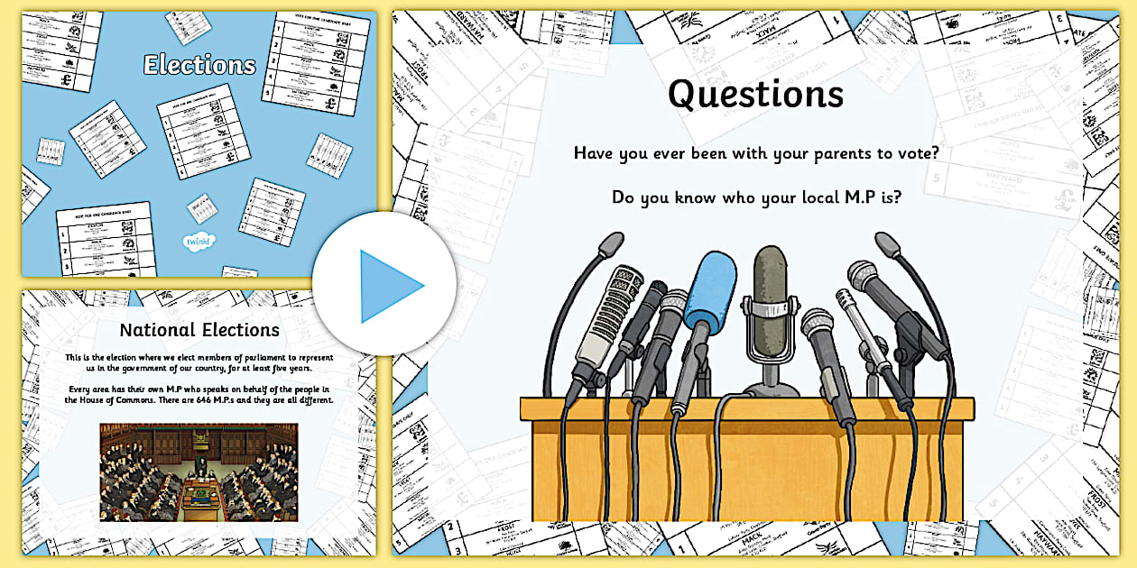 Election PowerPoint - ESL Election Resources - Twinkl