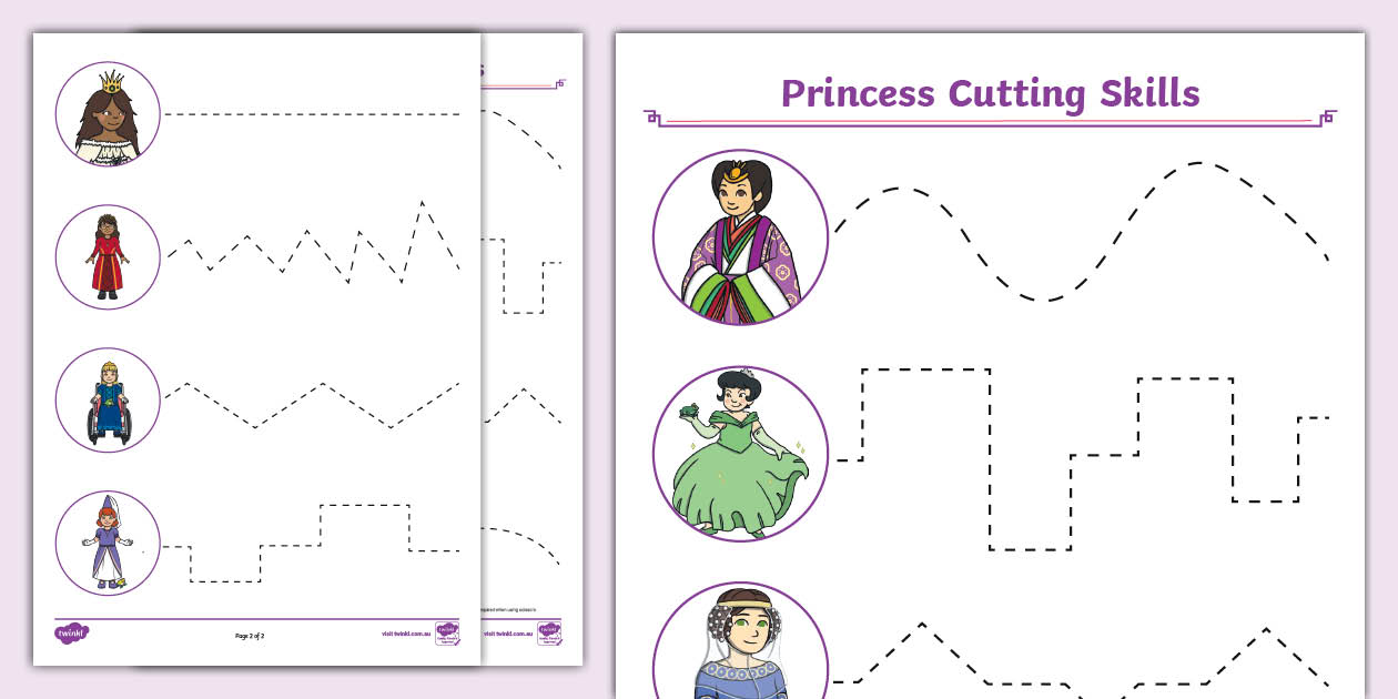 Princess Cutting Skills Activity (l'enseignant a fait)