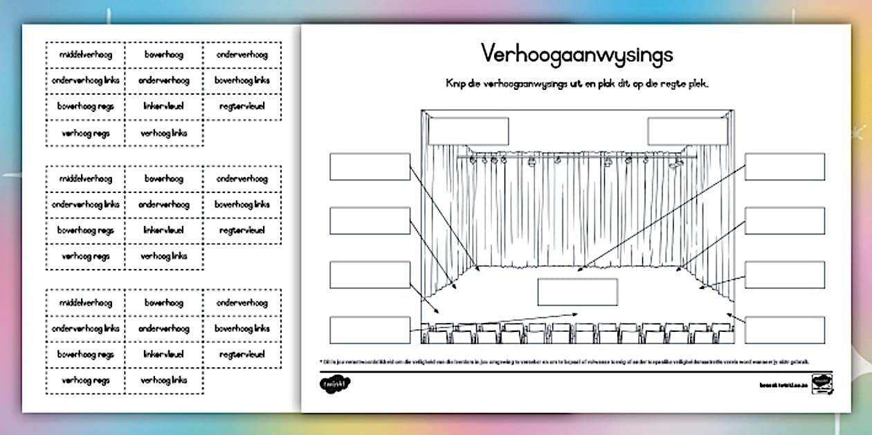 Verhoogaanwysings Werkkaart (teacher made) - Twinkl