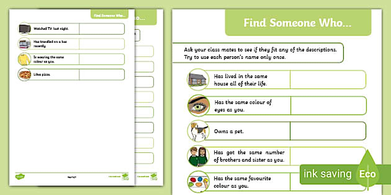 Editable Find Your Match Icebreaker Cards - Twinkl