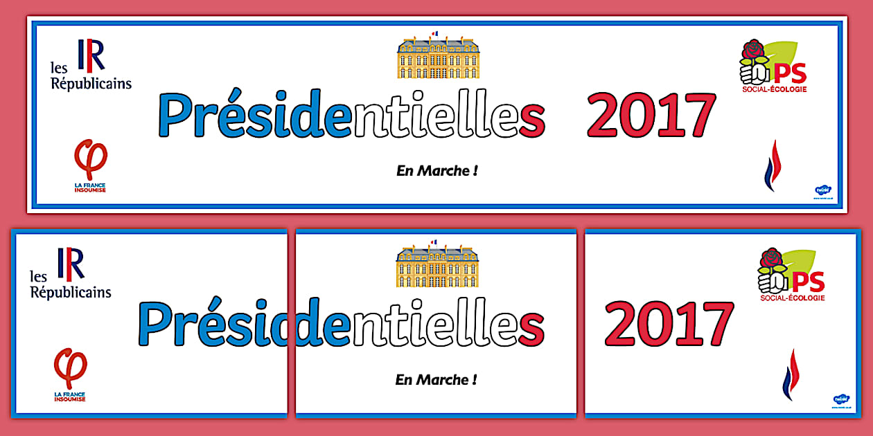 Presidential Elections Banner French (Teacher-Made) - Twinkl