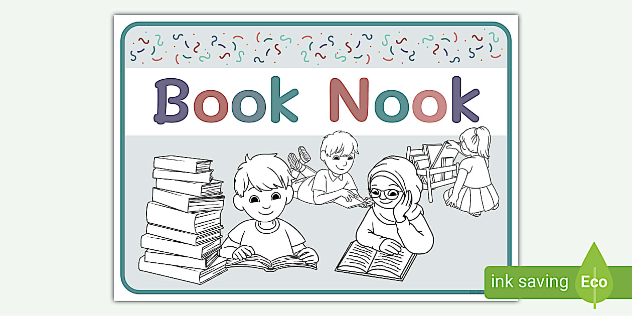 Book Nook Display Poster (teacher made) - Twinkl
