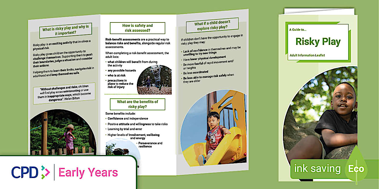 Risky Play Adult Information Leaflet - CPD (teacher made)