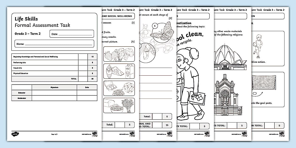 Grade 3 Life Skills Term 2 Formal Assessment Task - Twinkl