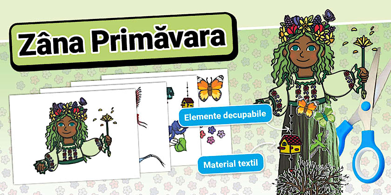 Zâna Primăvara – Element de decor (teacher made)