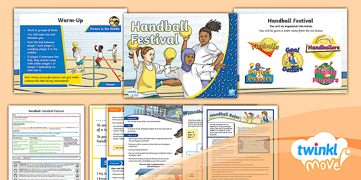 Twinkl Move PE Year 5 Handball: Lesson 6 - Handball Festival