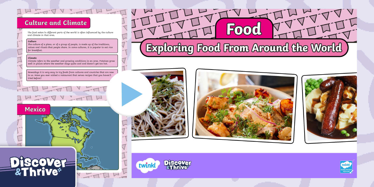 Food from Around the World PowerPoint (Teacher-Made)