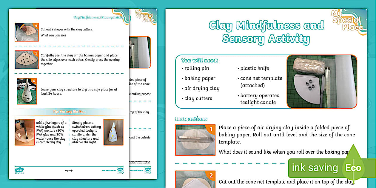 My Special Place – Clay Mindfulness and Sensory Activity