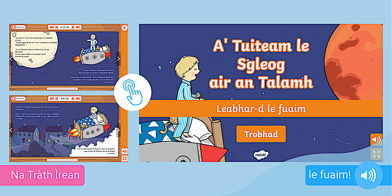 A' Tuiteam le Sgleog air an Talamh - Leabhar-d le fuaim