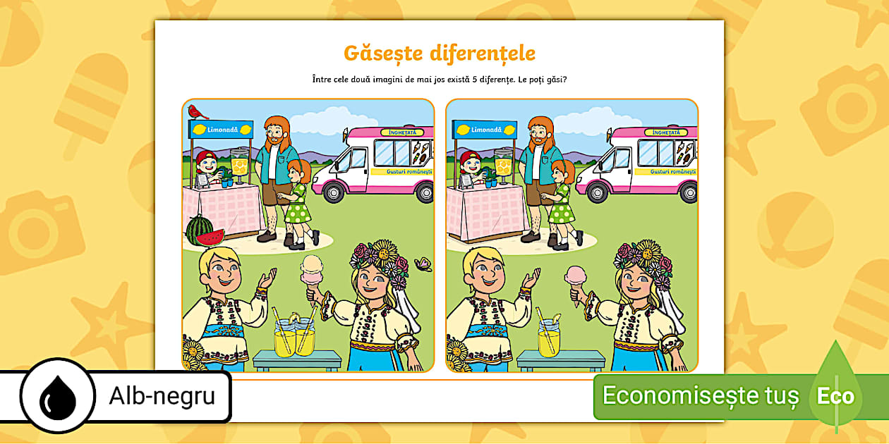 Zâna Vara – Găsește diferențele (Teacher-Made)